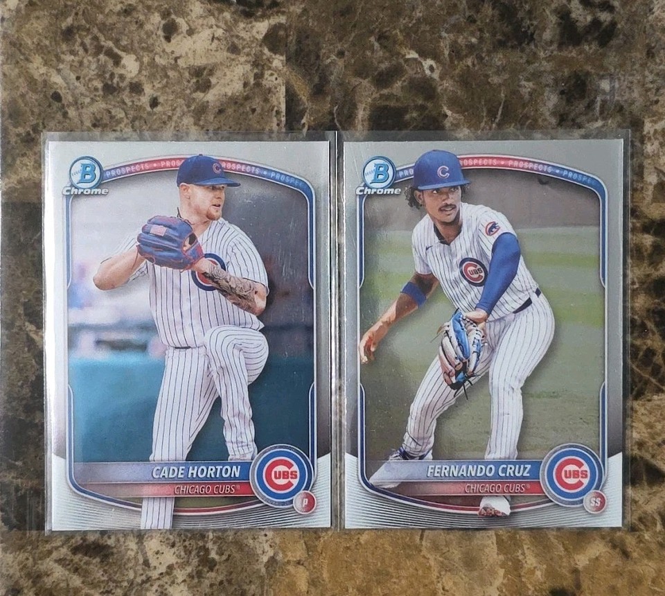 2025 Bowman - Chrome Prospects Cade Horton #BCP-10 (RC) + Fernando Cruz ...