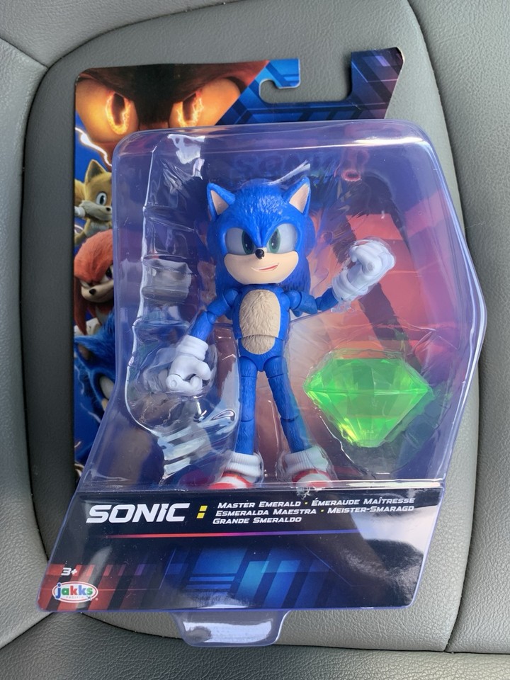 NEW- Sonic The Hedgehog 3 WAVE 3 Movie Sonic w Master Emerald 5" Figure ...