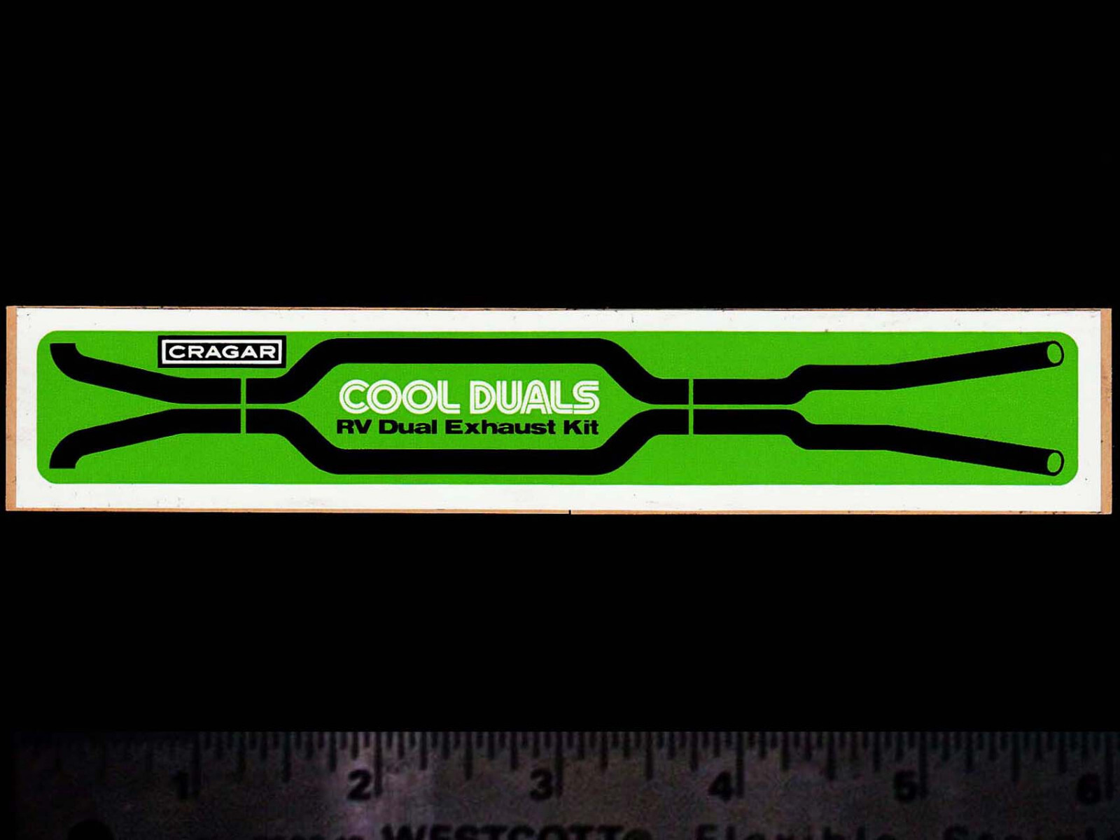CRAGAR Cool Duals Exhaust - Original Vintage 1960’s 70's Racing Decal ...