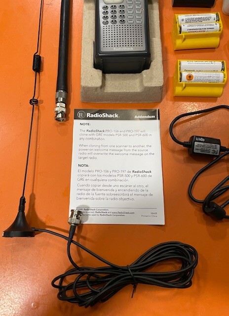 Radio Shack Digital Trunking Handheld Scanner Pro-106 Pro 106 w/many ...