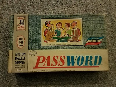 Vintage Rare Password Board Game #4260 Milton Bradley Volume 2 1962 | eBay