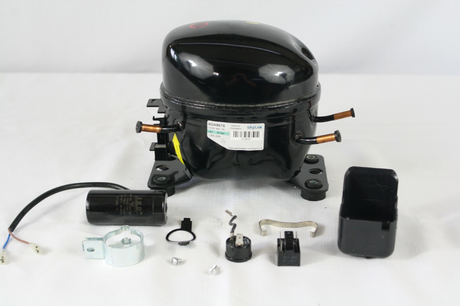 SIKELAN ADW86T6 REFRIGERATION COMPRESSOR 1/3 HP 819BTU 110-120V R134A ...