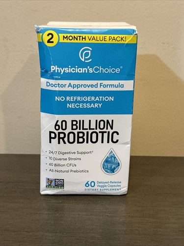 Physician's Choice 60 Billion Probiotic with Prebiotic, 60 Veggie Caps ...