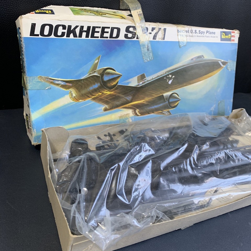 Vintage Revell 1:72 Scale Lockheed SR-71 Spy Plane Plastic Model Kit ...