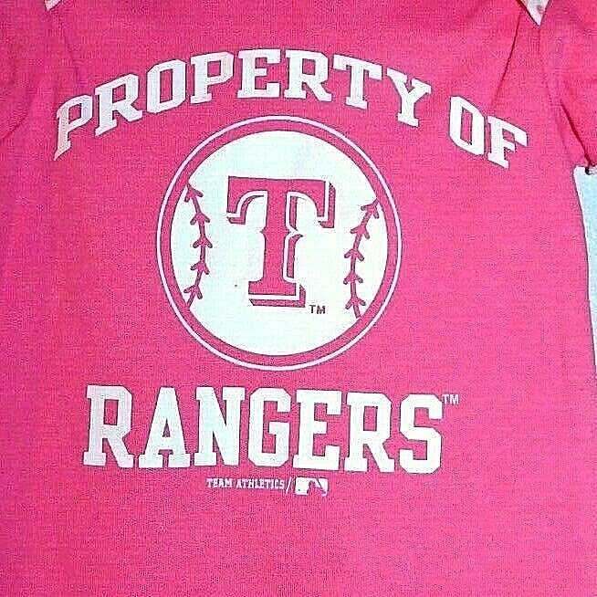 Texas Rangers Baby Girl 0/3 months , Bodysuit, Pink "PROPERTY OF ...