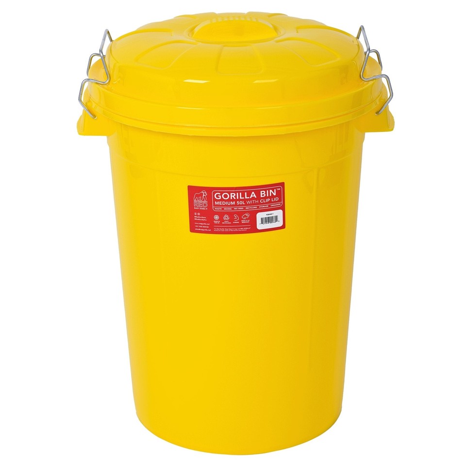 Gorilla Bin™ 50L Bin with Clip Lid | eBay