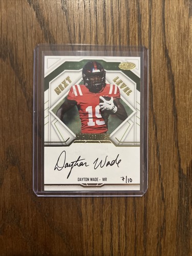 Dayton Wade 2024 SAGE HIGH SERIES NEXT LEVEL Gold ON CARD RC AUTO #/10 ...