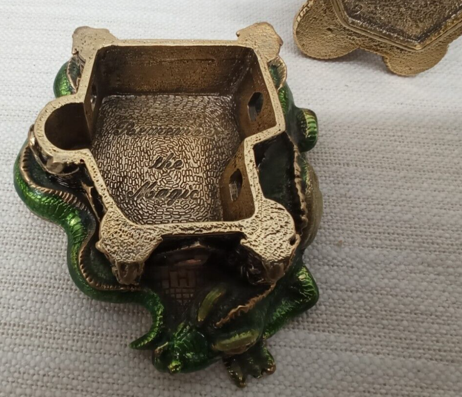 Remember the Magic Kirk's Folly Trinket Box Wizard Dragon Hourglass ...