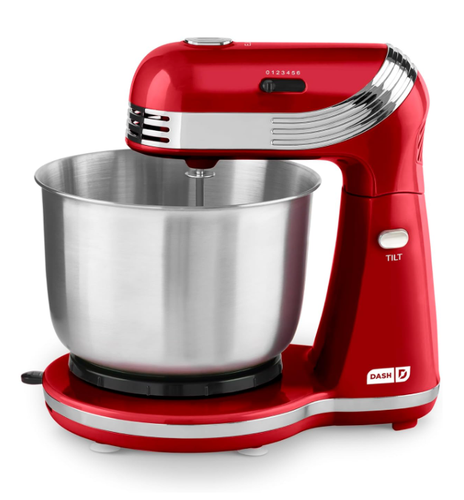 6-Speed Electric Stand Mixer with 3qt Bowl, Dough Hooks & Beaters for ...