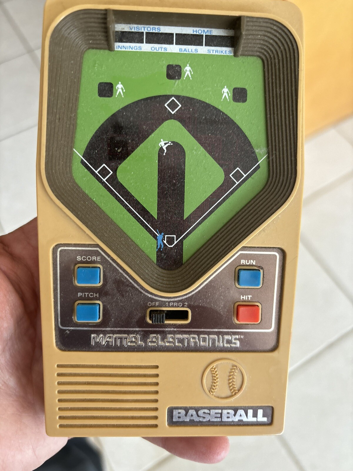 Vintage Electronic Baseball Hand Held Game by Mattel Fully Functional | eBay