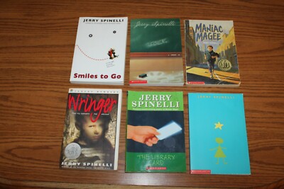 6 Jerry Spinelli Chapter Books Lot Stargirl Loser Wringer Smiles Magee ...