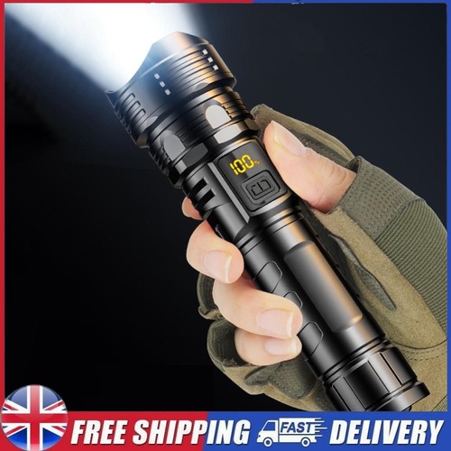 10W Handheld LED Flashlight USB Charging Power Display 800mAh for ...