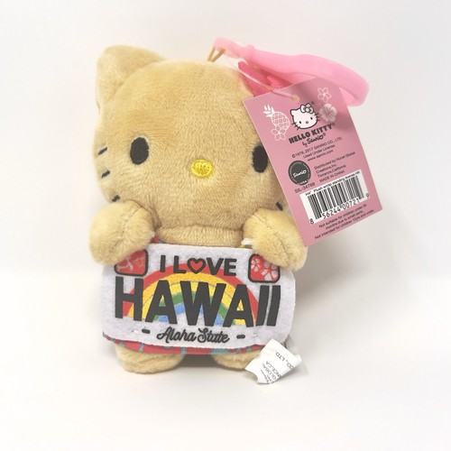 Hawaii Sanrio Hello Kitty "I love Hawaii "License Plate 4" Keychain New ...