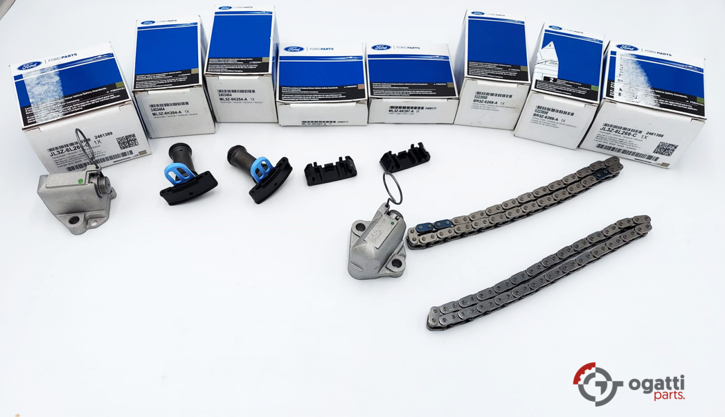 TIMING CHAIN KIT 5.0L BRAND NEW FORD OEM SET-8 F-150 5.0L COYOTE V8 32V ...