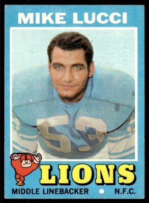 1971 TOPPS MIKE LUCCI DETROIT LIONS #105D | eBay
