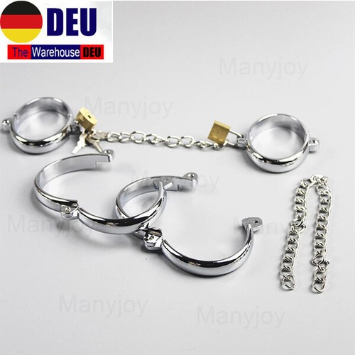 Metall Handschellen Bondage Handfesseln Fußfesseln Bondage BDSM Erotik ...