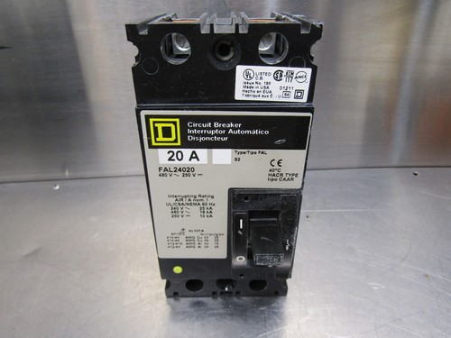 Square D FAL24020 Circuit Breaker 20A 2 P | eBay