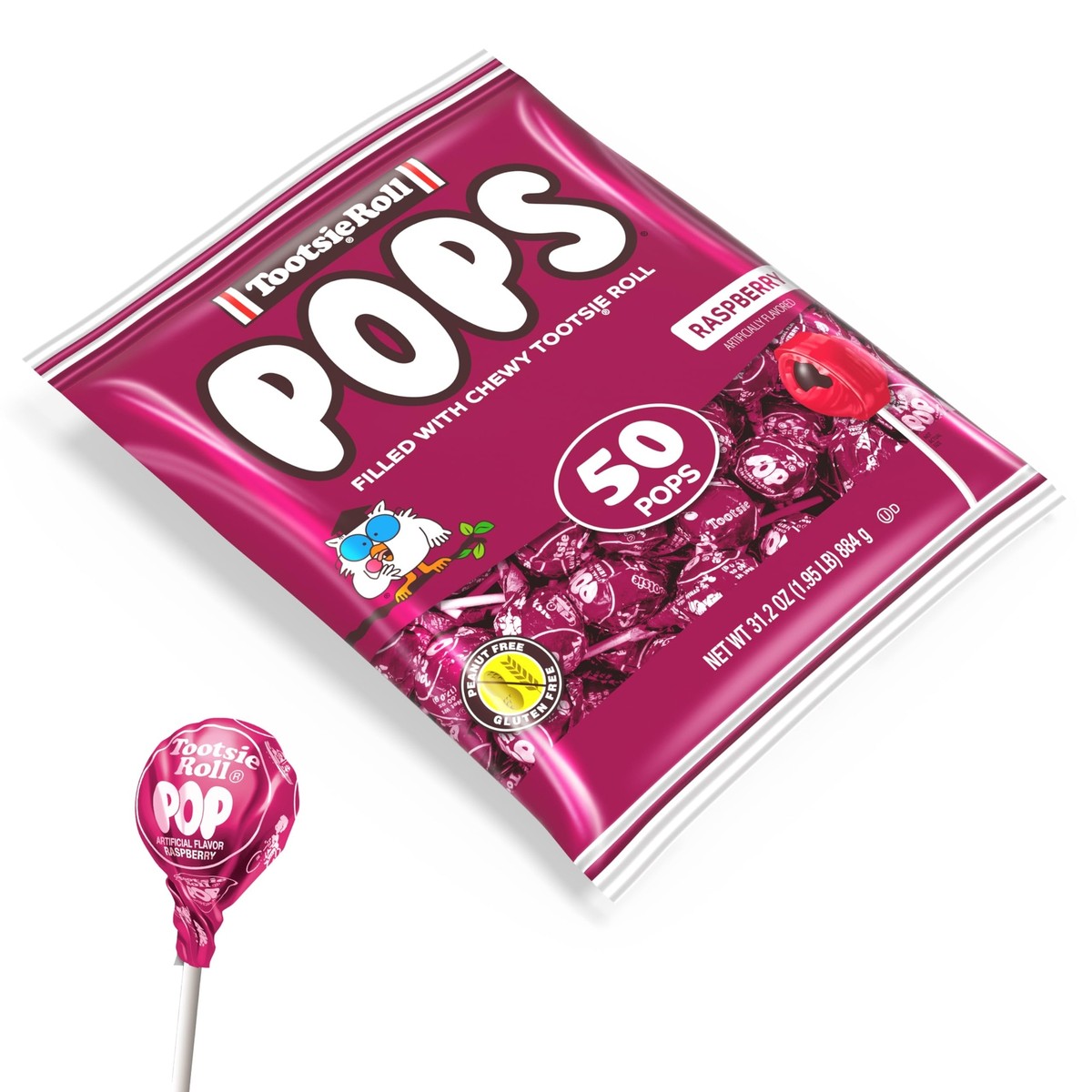 Raspberry Tootsie Rolls
