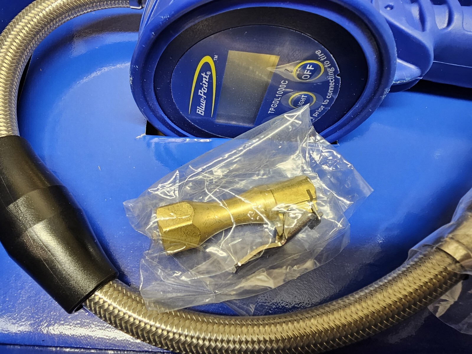 Blue Point Digital Tire Pressure Inflator Gauge TPGDL1000C for sale ...