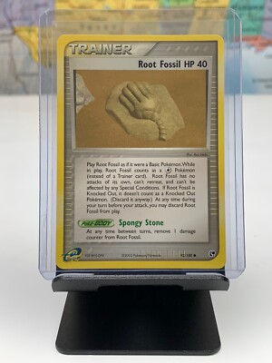 SHIPS SAME DAY Pokemon e-Reader Card NM 92/100 Root Fossil HP 40 ...