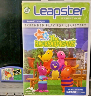 LEAPFROG LEAPSTER PRE K-K NICK JR BACKYARDIGANS & 1 OTHER ALSO GAME ...