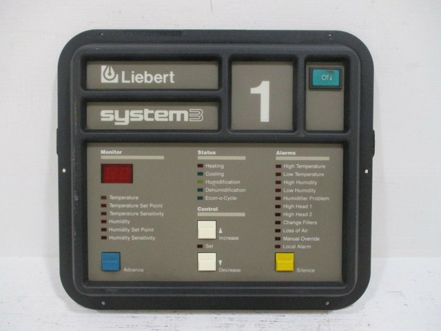 Liebert System3 S-6200 Operator Interface Panel Monitor Display 3 for ...