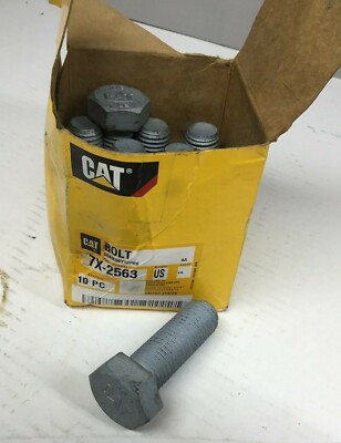 NEW OEM CATERPILLAR BOLT (LOT of 10) 7X- 2563 FREE SHIPPING | eBay