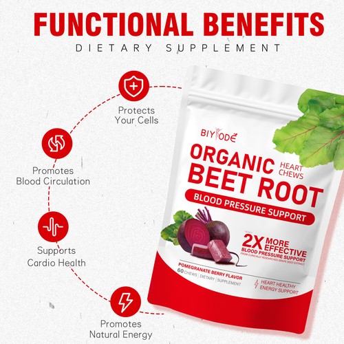 Organic Beetroot Gummy Candies Antioxidants Boost Immunity Nutrient ...