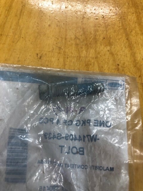 2011-2019 FORD & LINCOLN LOWER SHAFT, UPPER BOLT; NOS OEM FORD W714409 ...