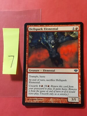 2009 Magic The Gathering Conflux #65 Hellspark Elemental, UC, Red, NF, cd7 | eBay