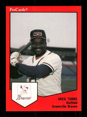 1989 Procards Greenville Braves 1152 Greg Tubbs BXCP34 | eBay