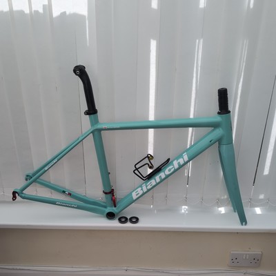 2012 50cm Cube Agree SL Alloy Rim Brake Frame & carbon forks Celeste ...