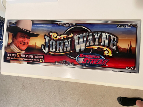 John Wayne Slot Machine Glass Rare! | eBay