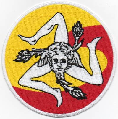PATCH RICAMO TOPPA STEMMA TRINACRIA SICILIA STEMMA BANDIERA LOGO REGIONE | eBay