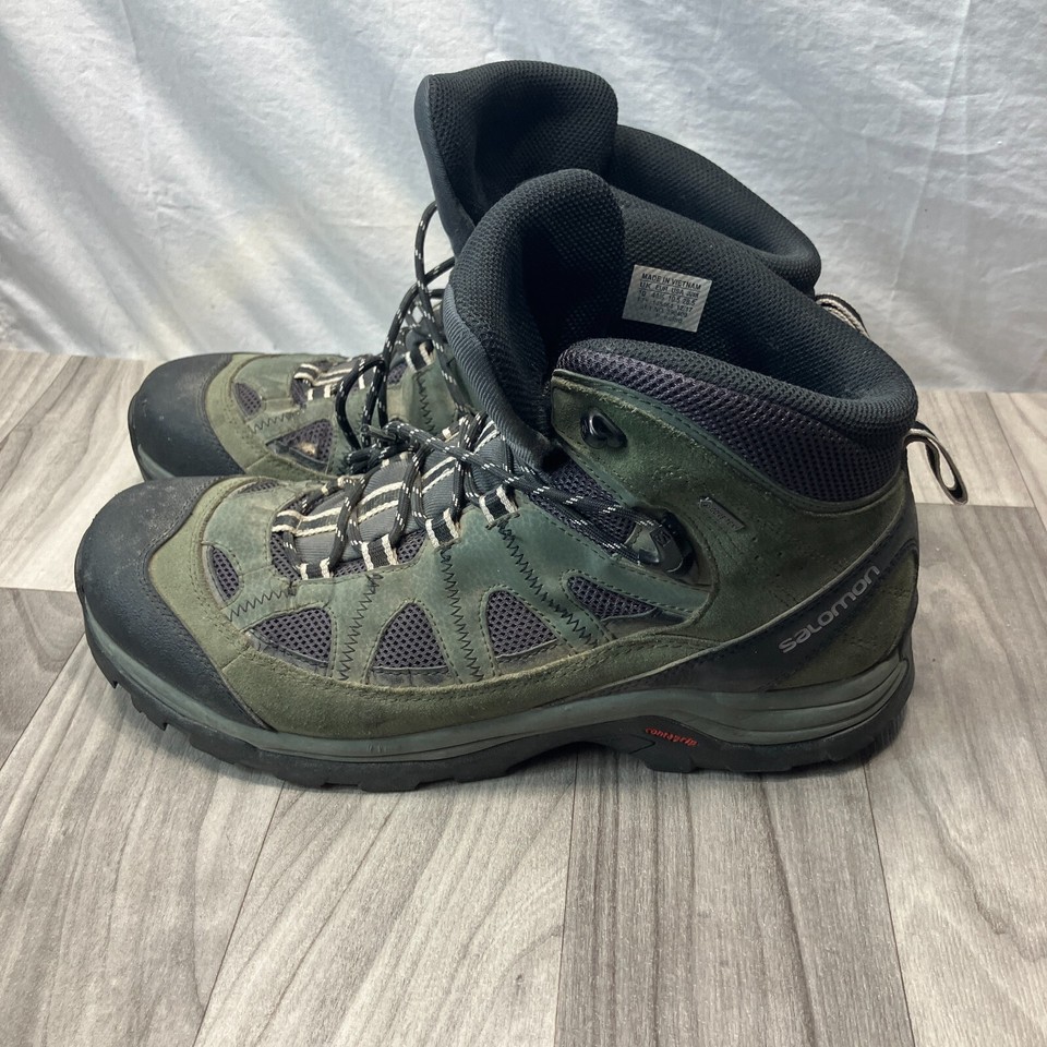 SALOMON Authentic Mid Walking Mens US 10.5 GTX Hiking Outdoor Boots ...