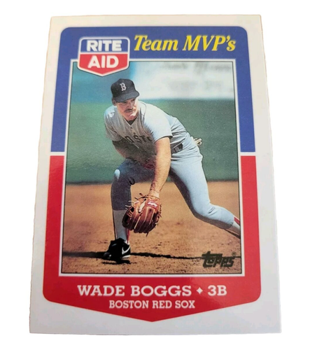 1988 Topps Rite-Aid Team MVP's #14 Wade Boggs Boston Red Sox Baseball ...