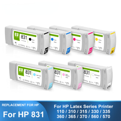 For HP 831 Replacement Ink Cartridge For HP Latex 110 115 310 315 330 ...