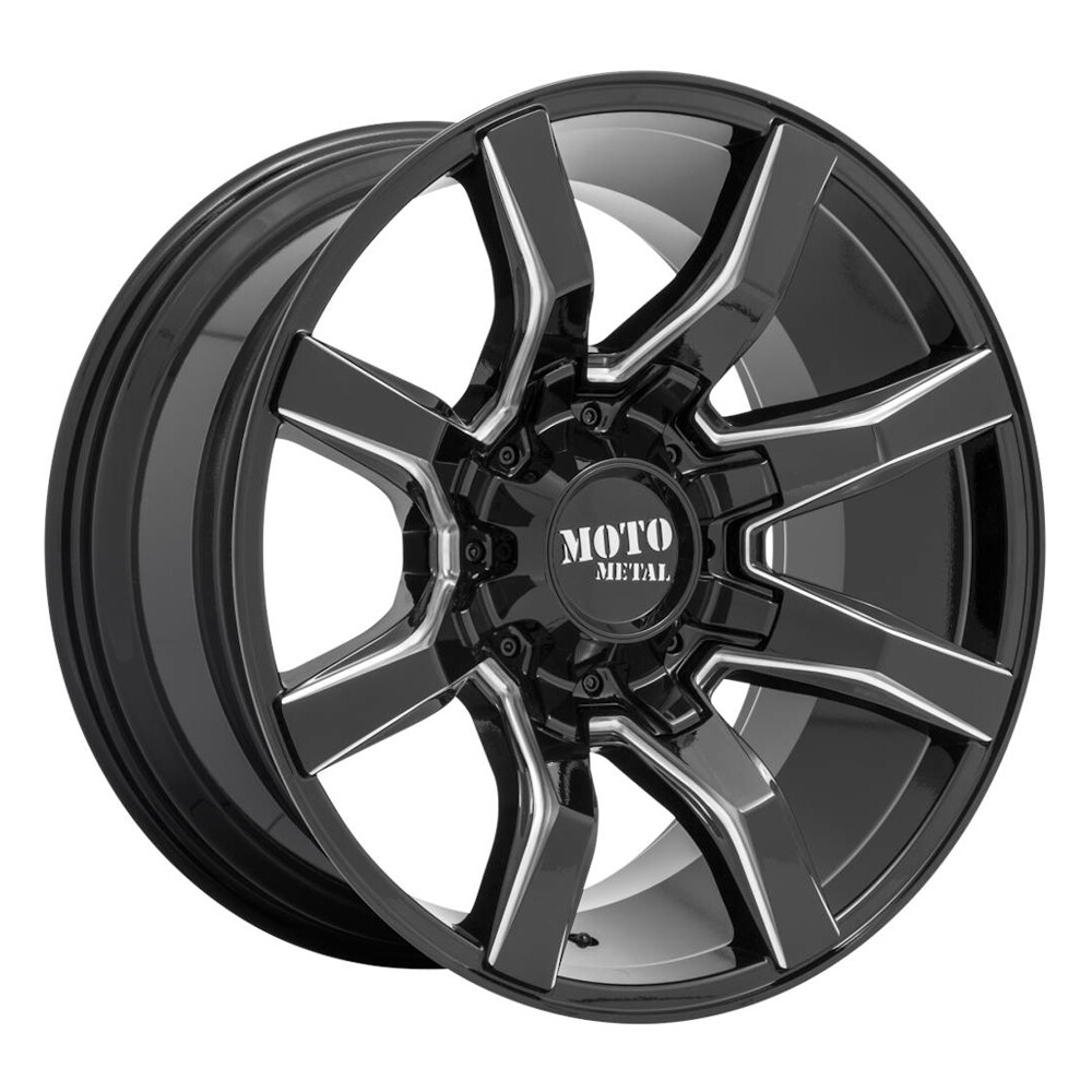 MOTO METAL MO804 Spider 22X12 6X135/6X139.7 ET-44 Gloss Black Milled ...