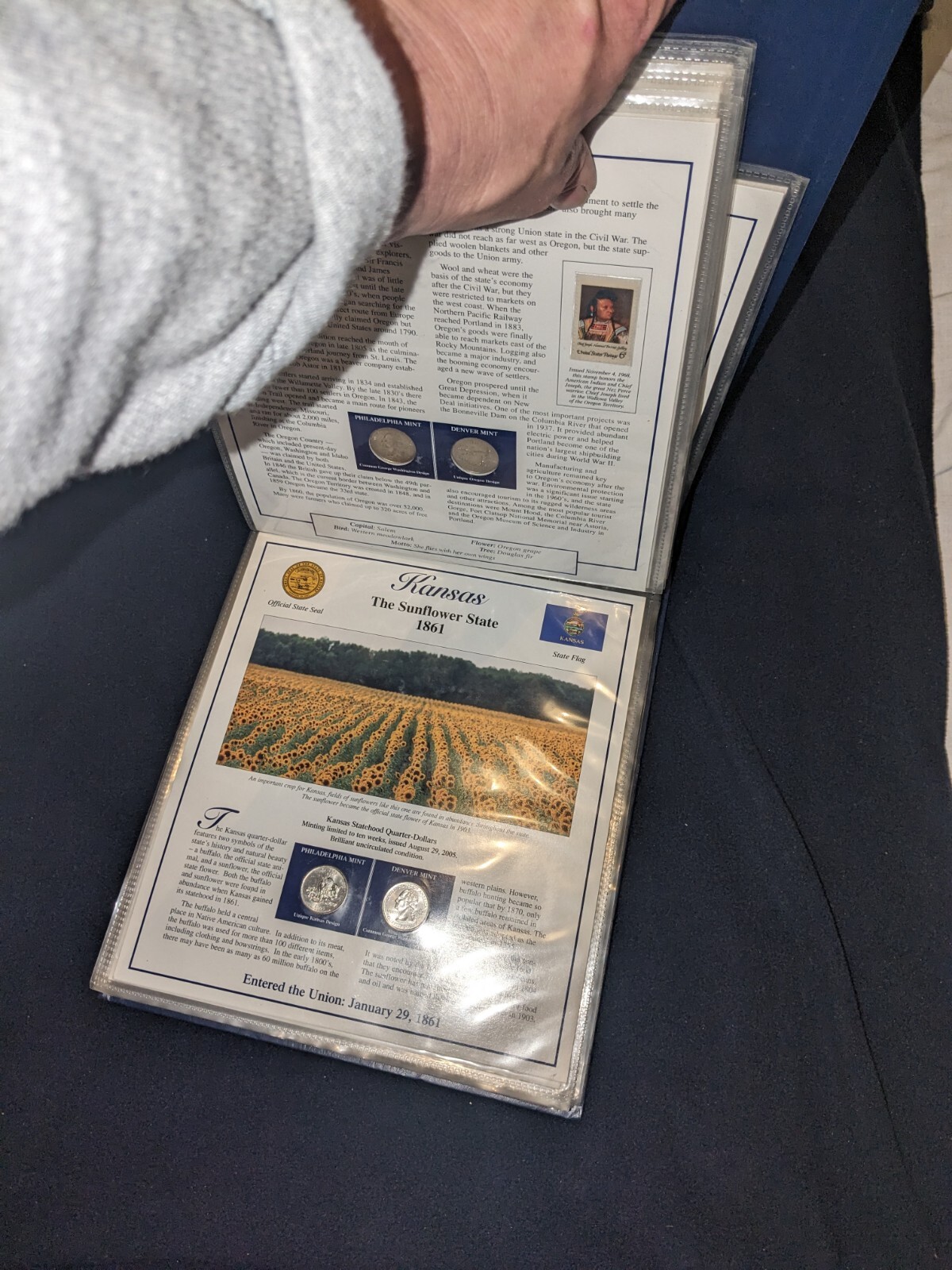 Statehood quarter Collection Postal Commemorative Society The Volume ...