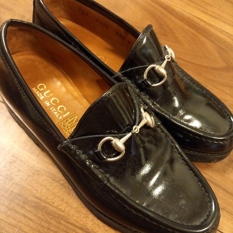 GUCCI Women's Loafers Horsebit Leather Black EU 35.5 From Japan 127553K Authen | eBay