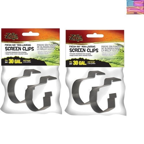 4 Pack Reptile Terrarium Covers Non-Locking Screen Clips, 30G+ | eBay