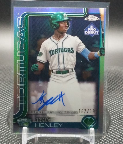 2025 Topps Pro Debut Kyle Henley AUTO Chrome Refractor /199 Tortugas ...