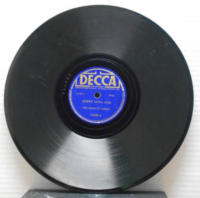 Kerry Long Ago/Grandfather Brian/McNulty Family (10", 78 rpm, Decca ...