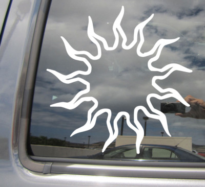 Blazing Sun Sunburst - Car Laptop Bumper Window Vinyl Decal Sticker ...
