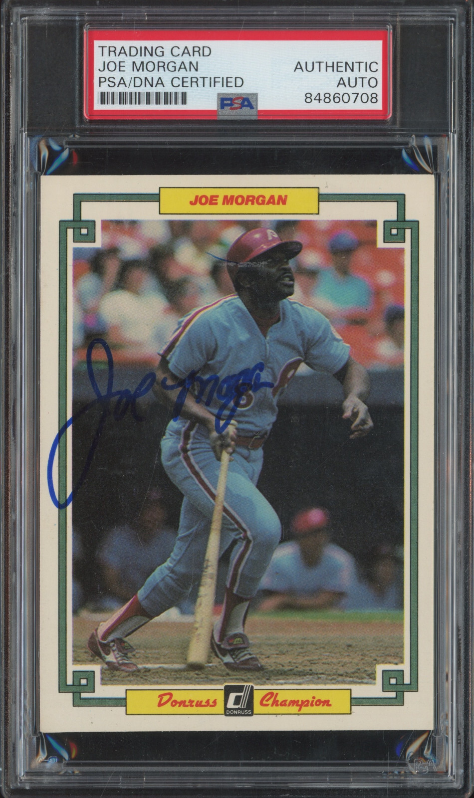 1984 Donruss Champions Jumbo #44 Joe Morgan Autograph PSA DNA Authentic ...