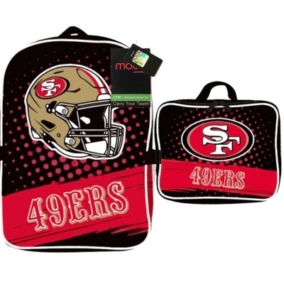 San Francisco 49ers Mojo NFL Licensed Laptop Backpack w Insulated Lunch ...