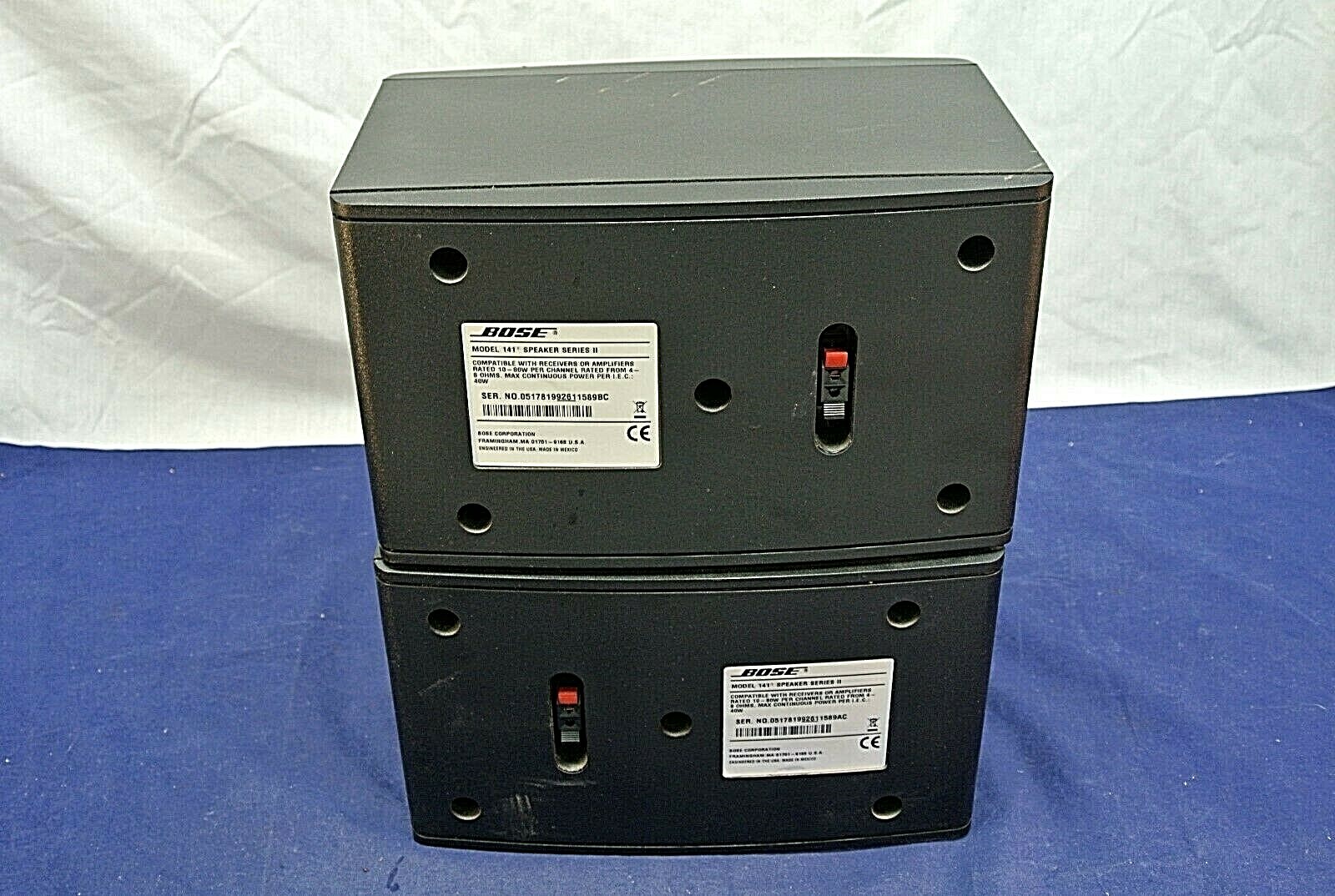 BOSE SPEAKERS, MODEL 141, SERIES II, BOOKSHELF | eBay