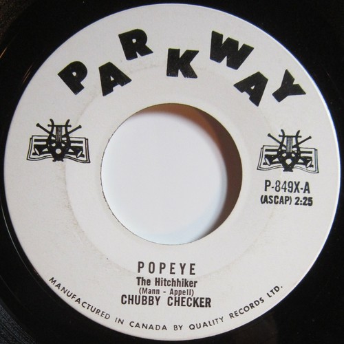 CHUBBY CHECKER - LIMBO ROCK / POPEYE - RARE 1962 QUALITY/PARKWAY 45 ...