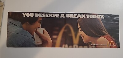 Mcdonald's You Deserve A Break Today 1971 Vintage PRINT AD 20x5 | eBay