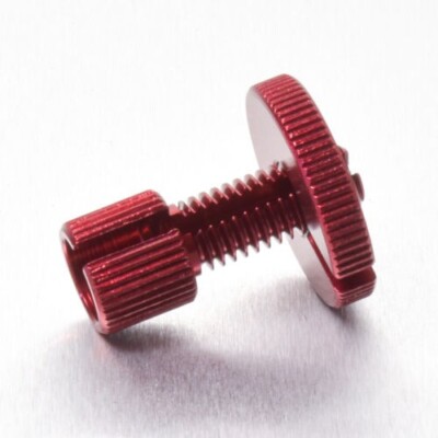 Pro Bolt Aluminium Cable Adjuster Red (2 Piece) M8 #LCA10R | LCA10-R